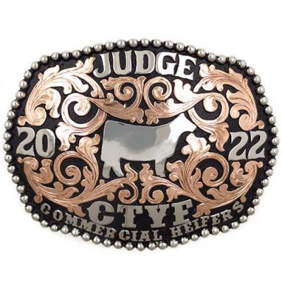 Curved Edge Belt Buckle with Sterling Silver Beads-PB45 - Beautiful ...